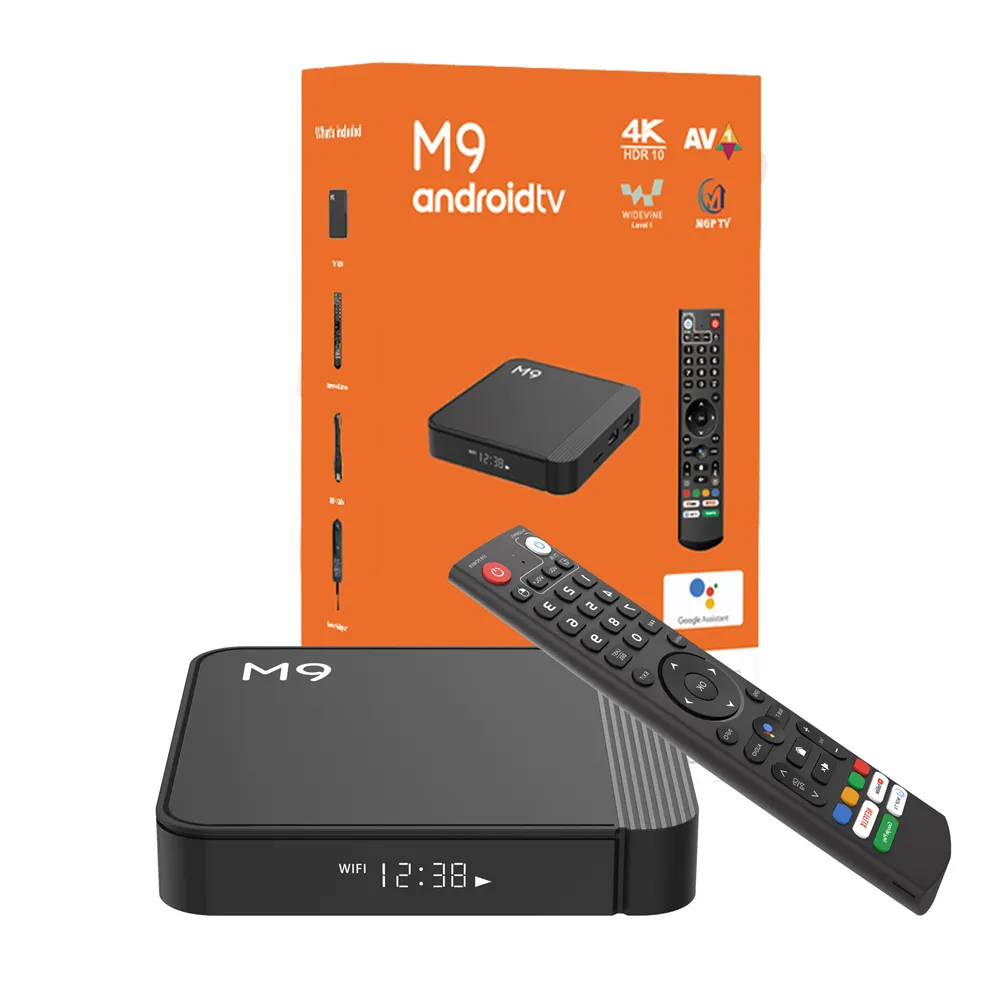 M9 ATV TV Box With Big Voice Remote, 4K, Dual Wifi, Android 11 OS, And ...