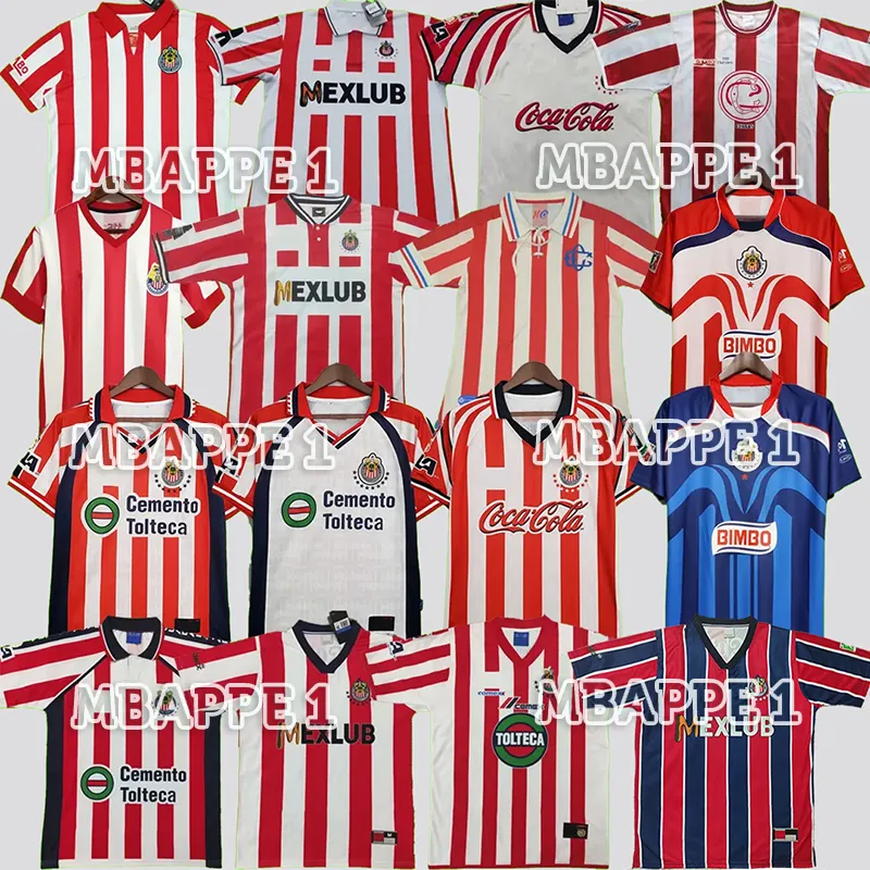 Chivas Guadalajara Retro Soccer Jerseys Home & Away Football Shirts ...