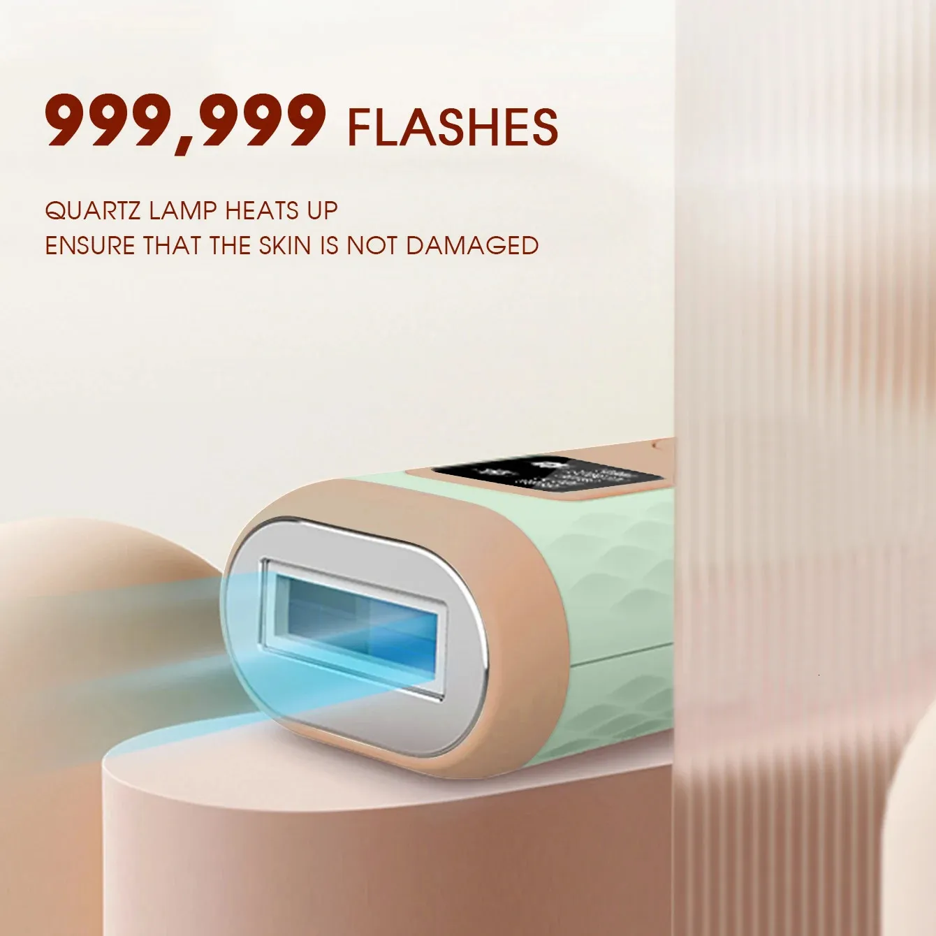 999,990 Flash LCD Display Pulse Epilator Electric Hair Removal Machine ...
