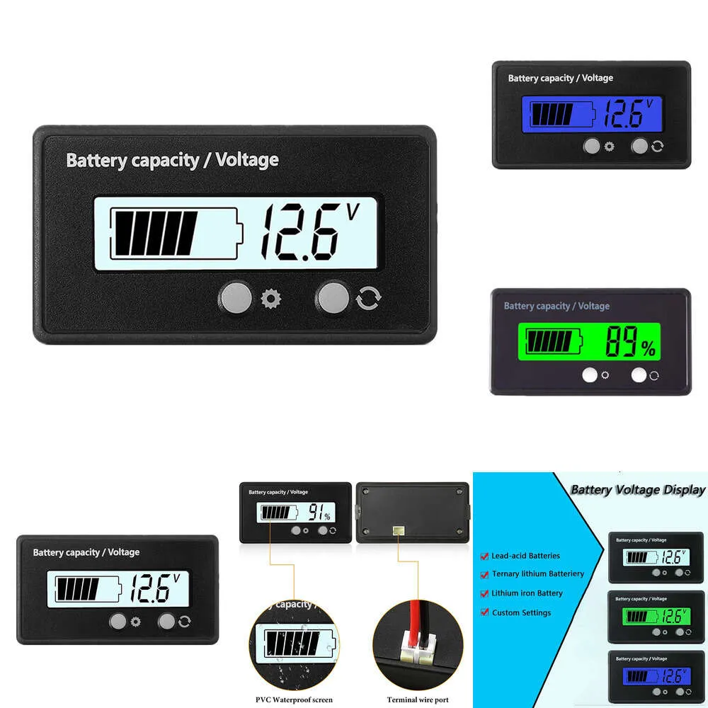 New 6V-100V Lead Acid and Lithium Battery Capacity Indicator with ...