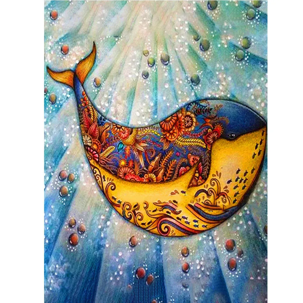 Flower Cartoon Digital Oil Painting: Moon Night Scene Filling Kit for ...