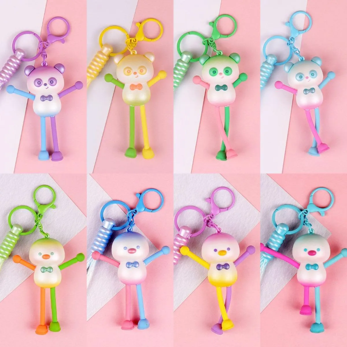 Cute Panda Keychain for Women, Exquisite and Cute School Bag Hanging ...