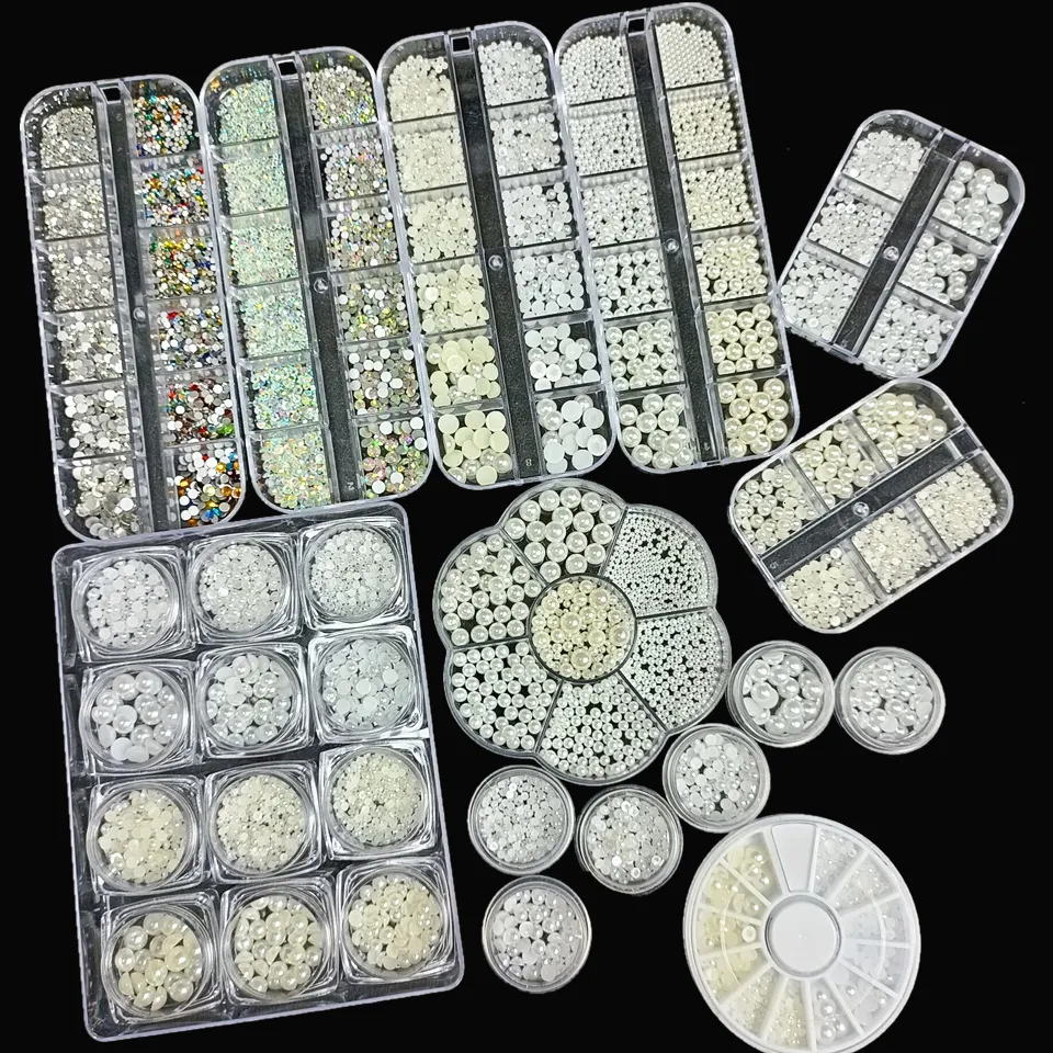 DHgate.com:Half Round Pearl Mermaid Makeup Pearl Sticker Bridal Eye ...