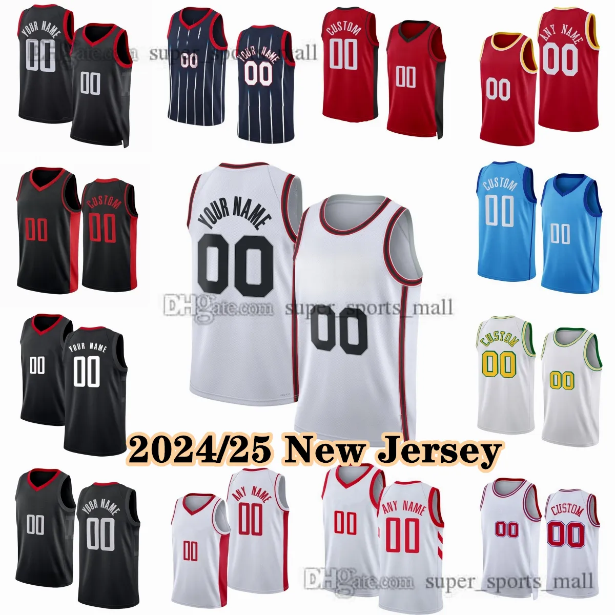 Custom Printed 2024 25 Custom Basketball Shirts Featuring Fred VanVleet ...