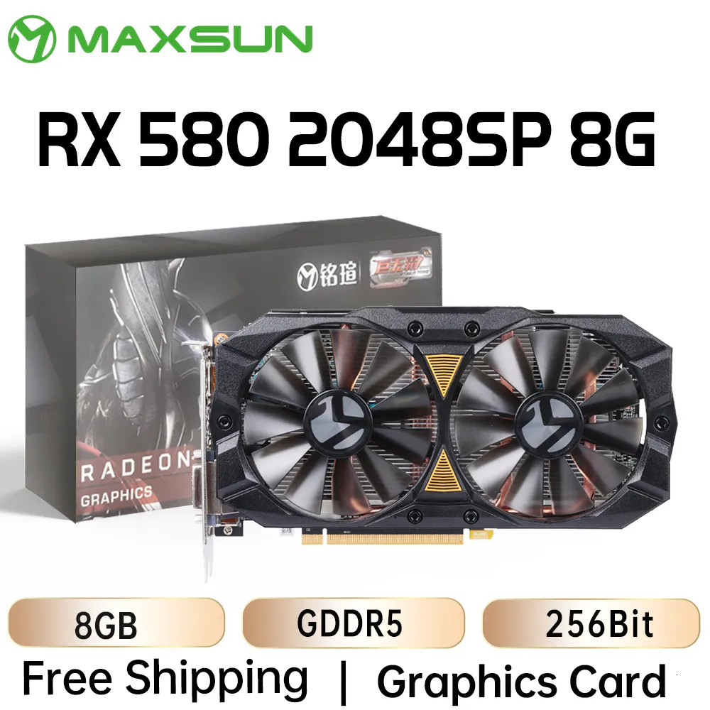 MAXSUN AMD Radeon RX580 Rtx 3050 Graphics Card 8G GDDR5, 256bit, HDMI ...