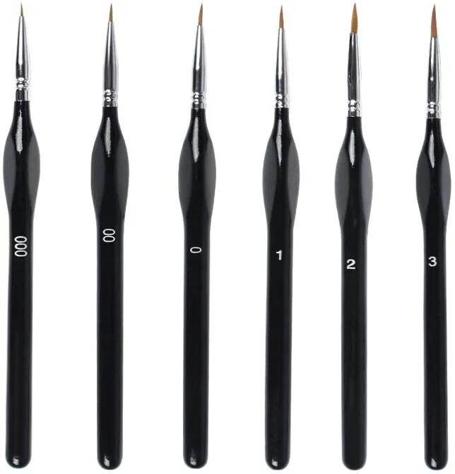 DHgate.com:6PCS Fine Detail Paint Brushes Set Miniature Painting ...