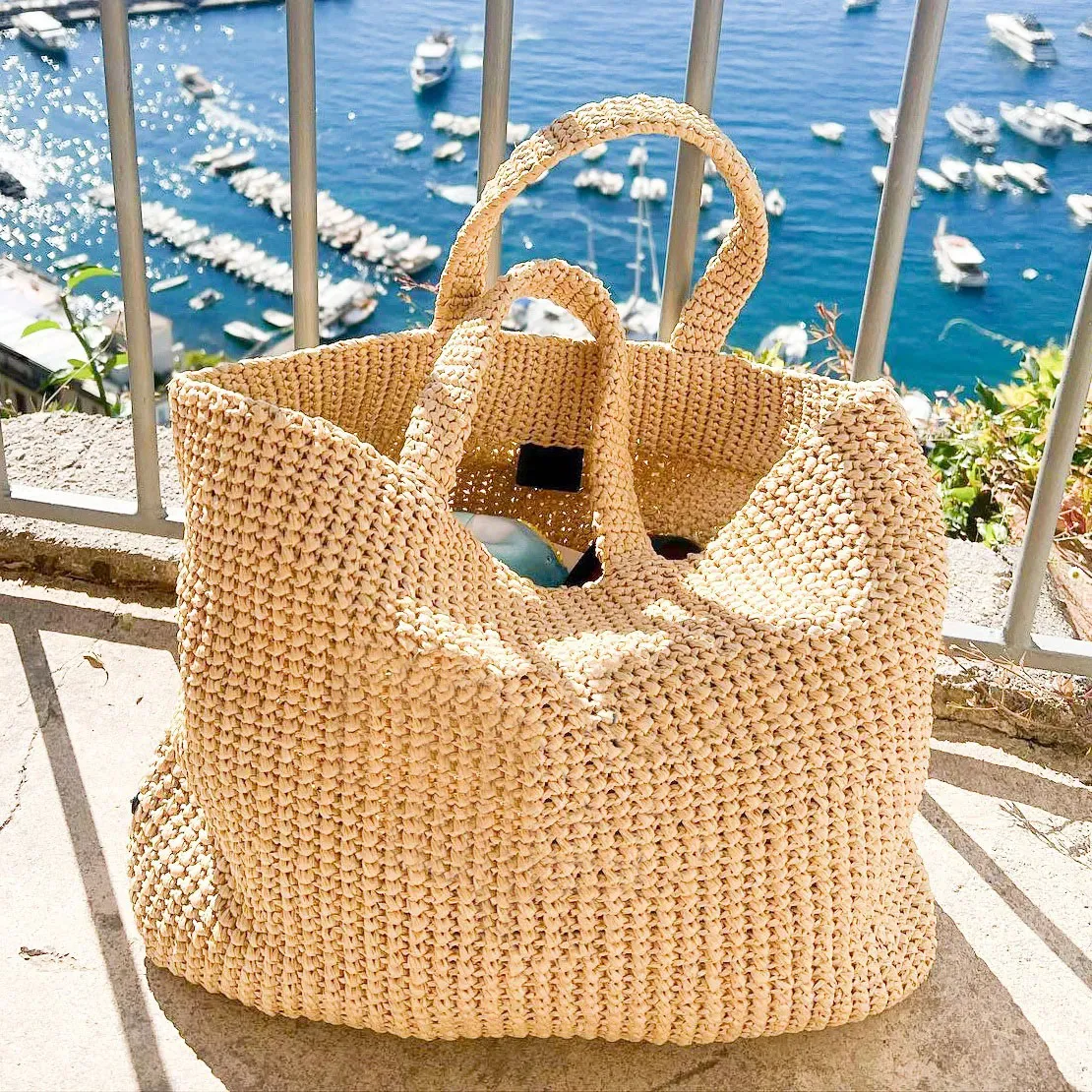 Designer Raffia Straw Tote Beach Tote Woven Luxury Summer Hobo Handbag ...