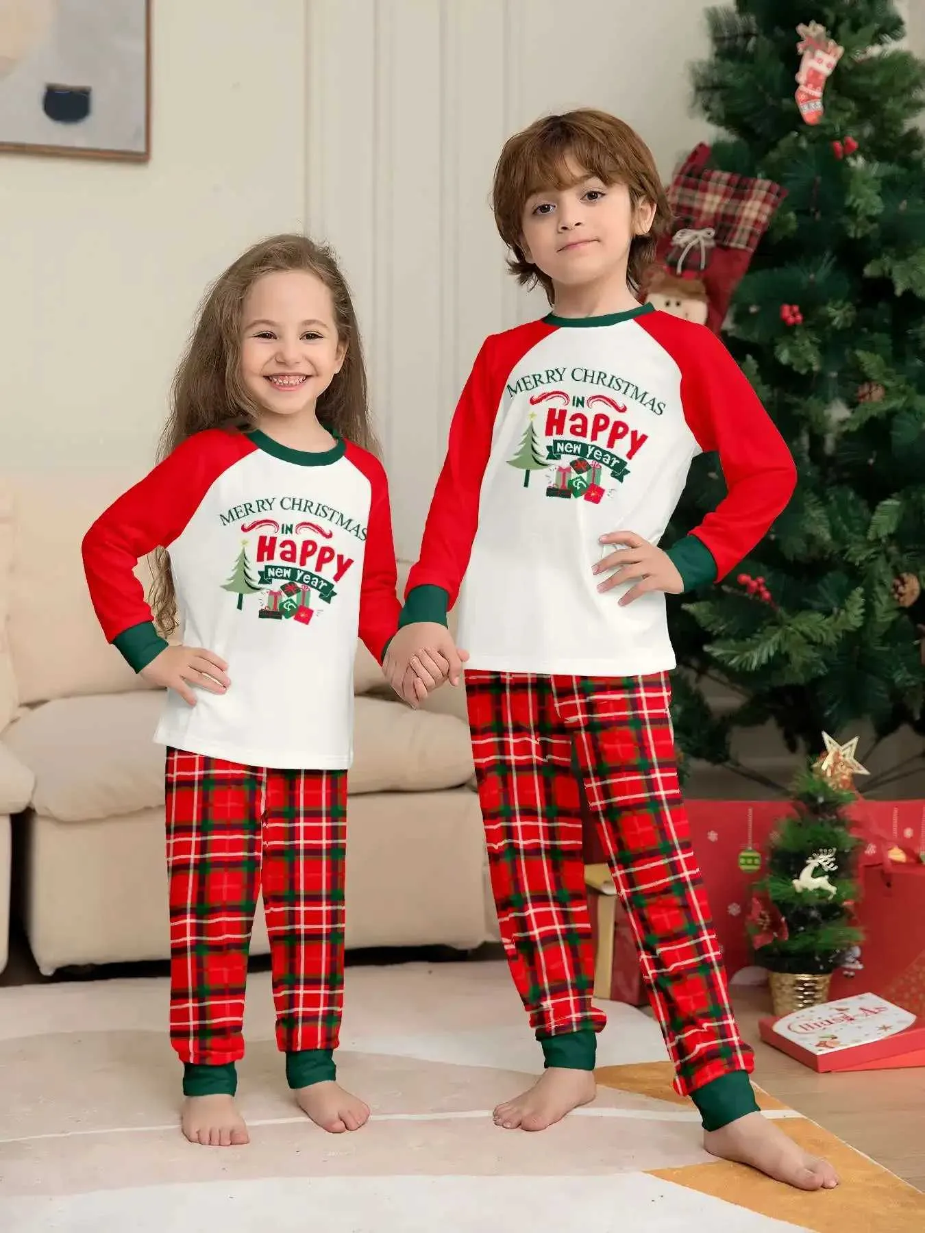 Cute Holiday Pajamas Set - Soft Matching Christmas Pyjamas for Infant ...