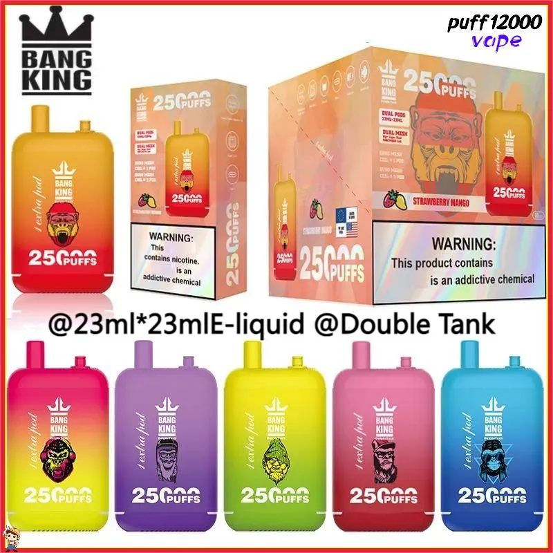 Big Puffs Of Vape Bang King 25000 Puff Disposable Vape Rechargeable E ...