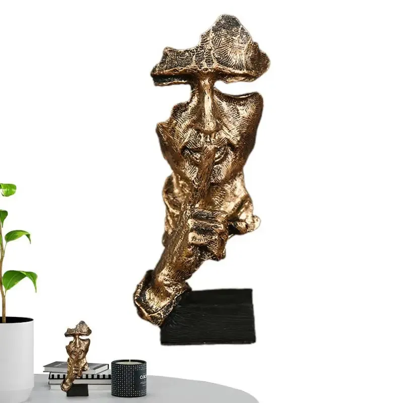 Silence Thinker Statue Abstract Art Thinker Sculpture Resin Sculptures ...