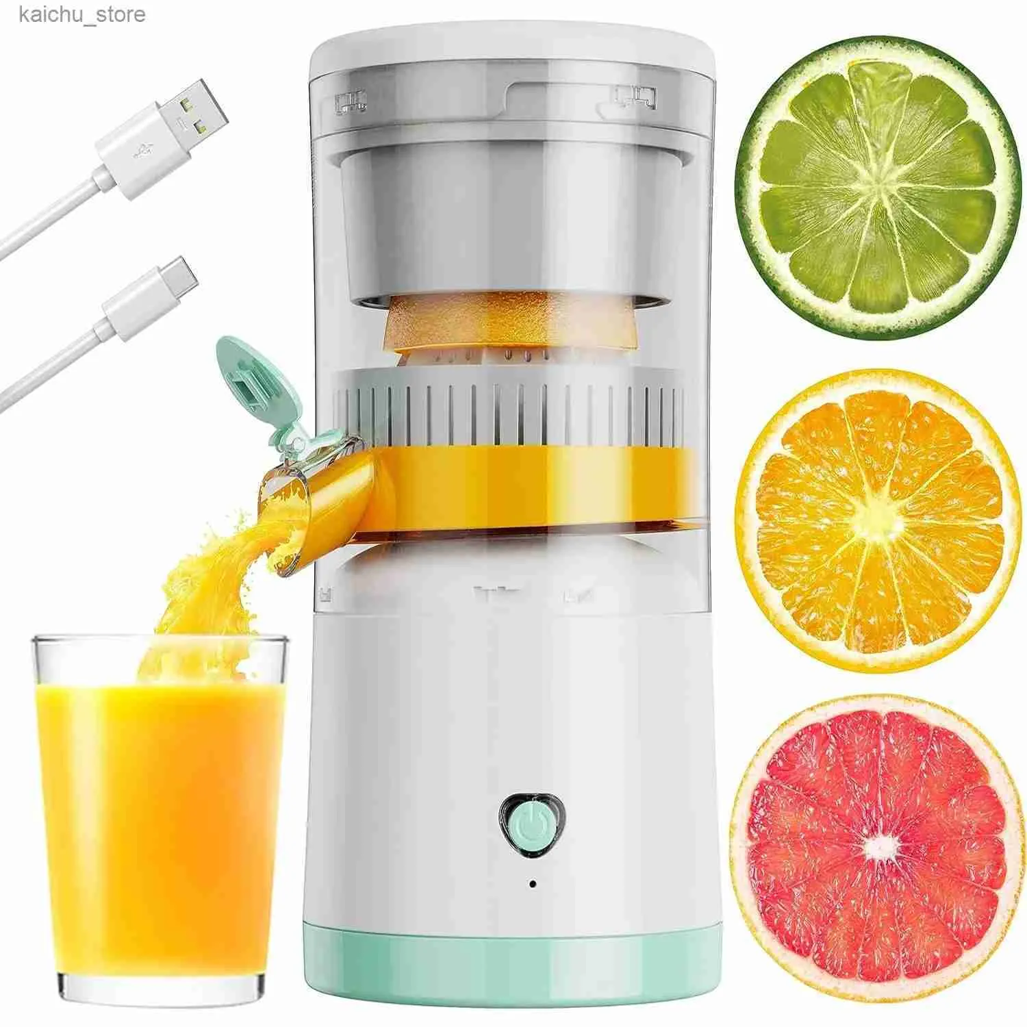 DHgate.com:USB-Rechargeable Electric Juicer: Portable Citrus Lemon ...