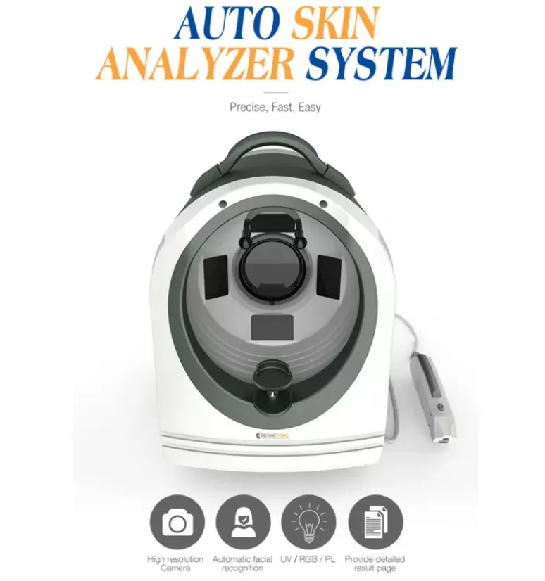 High-Resolution Skin Analyzer - Digital Facial Scanner, Moisture Test ...