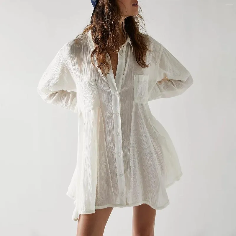 DHgate.com:Womens Lightweight Sun Protection Shirt Dress: Long Sleeve ...