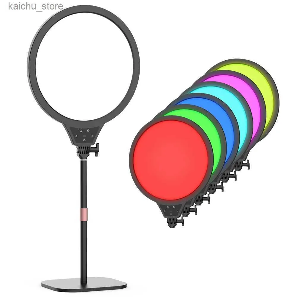 Continuous Lighting Luxceo R10 Diam35cm 24W RGB Round LED Video Light ...