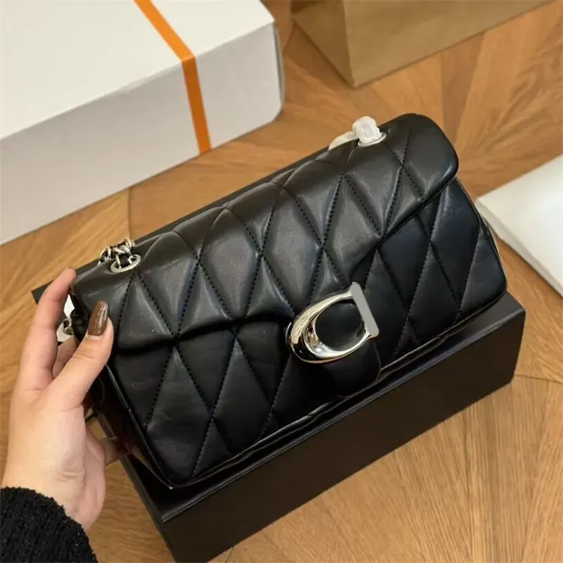 Designer Quilted Tabby Shoulder Bag Real Leather Baguette Shoulder Bag ...