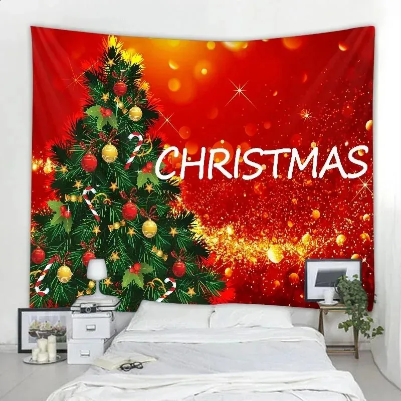 Duvara Monte Noel Ağacı Kulesi: Aile Oturma Odaları Için Şenlikli Noel ...