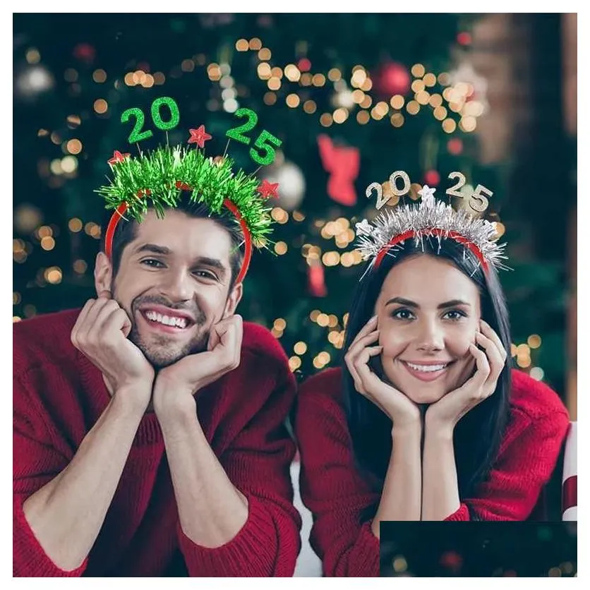 Glitter Star Sequin Christmas Headbands For Adults For Christmas Party ...