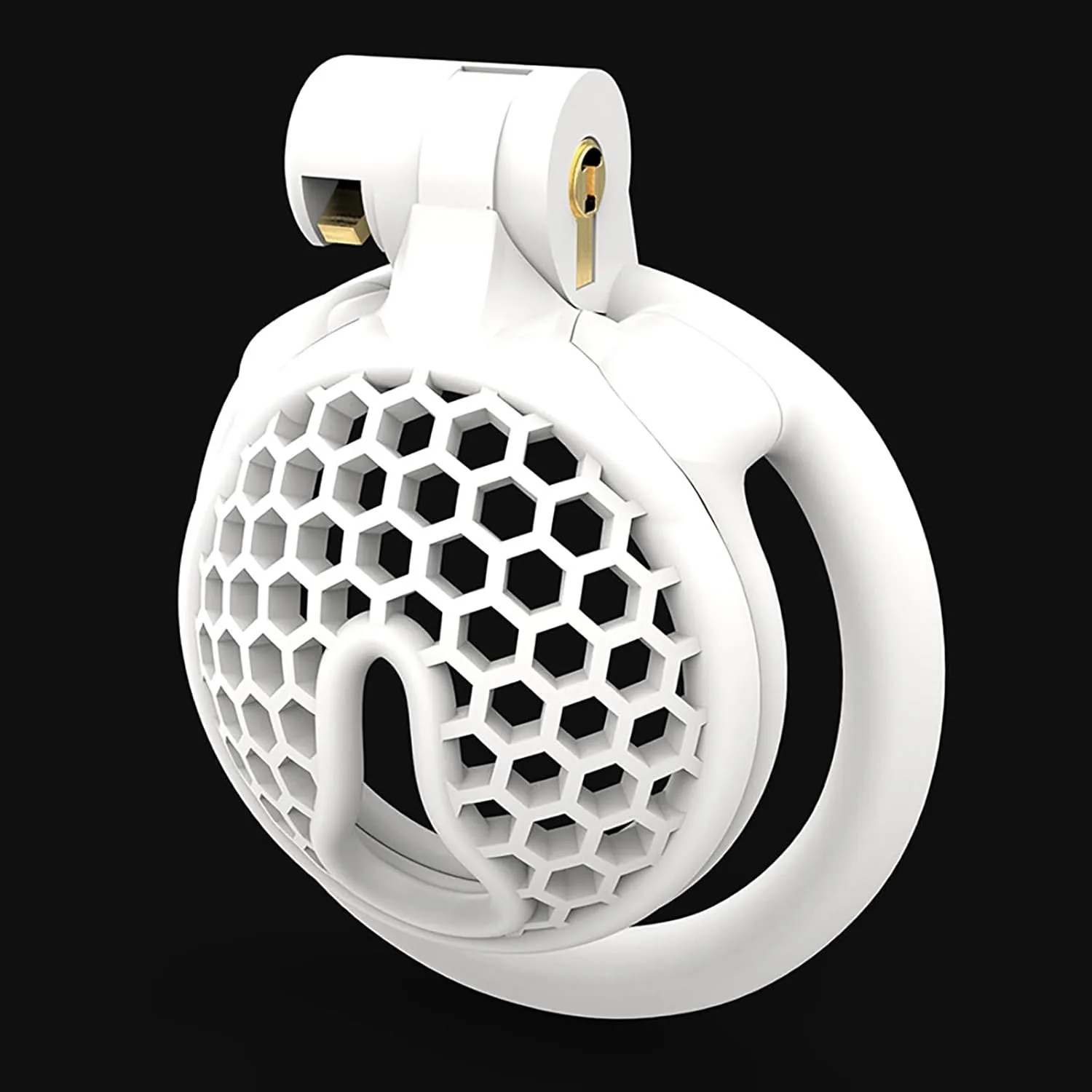 Small Cage For Male Sub Cage With Lock Design Black Plastic Penis Cage ...