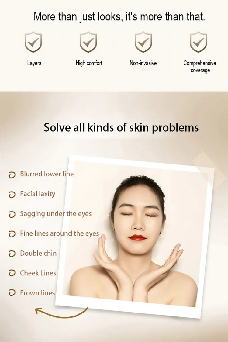 High Intensity Focused Ultrasound Facial Rejuvenation Machine with Dual ...