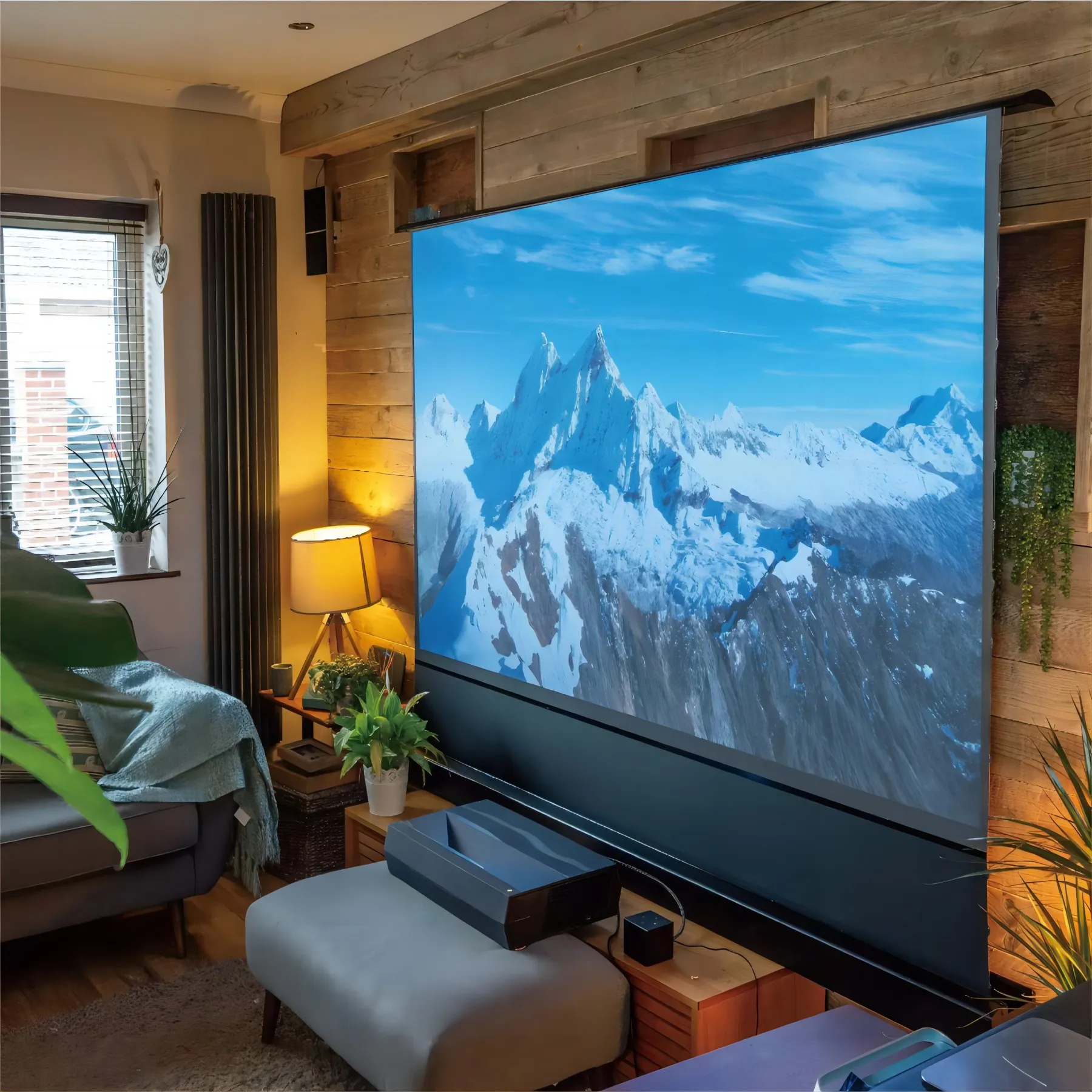 Motorized Projector Screen ALR Projection Screen, 16:9 Electric Tab ...