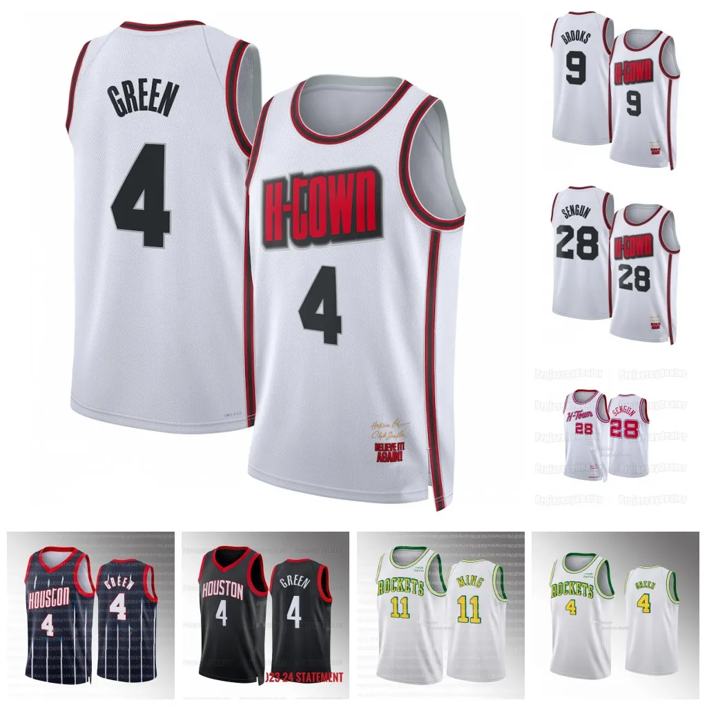 City Rocket Jersey 2024 25 Houstons Jalen Green Jae'san Tate Alperen ...