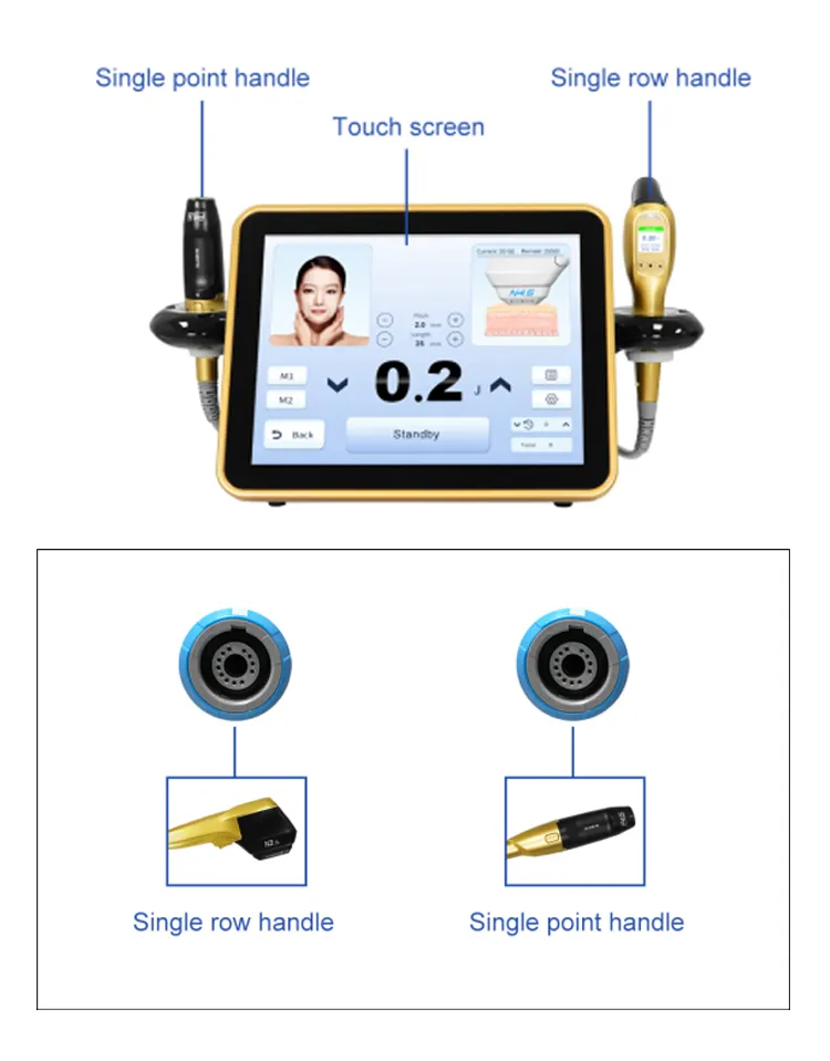 High Intensity Focused Ultrasound Facial Rejuvenation Machine with Dual ...