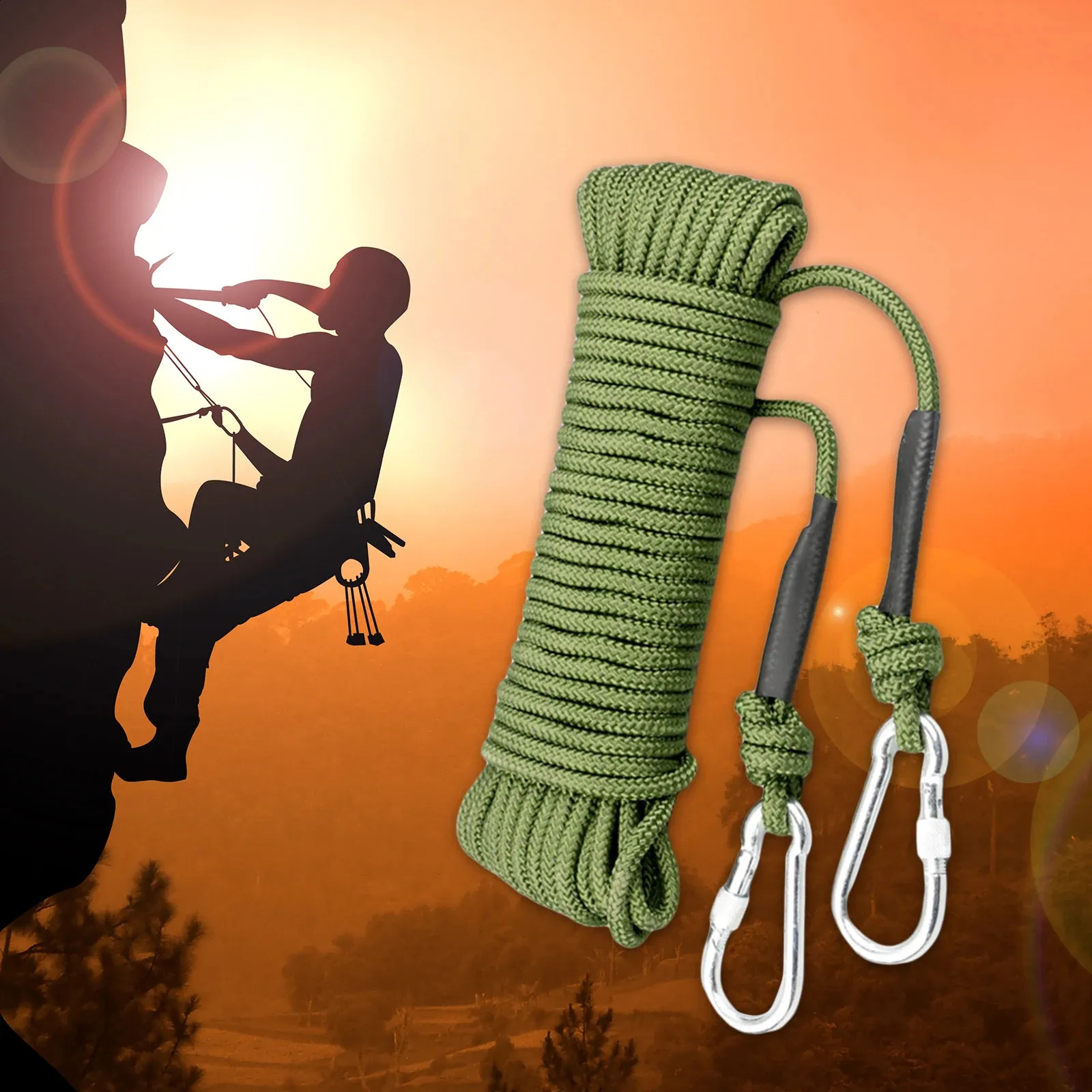 Outdoor Climbing Rope Fire Escape Safety Equipment With Steel Wire 2 ...