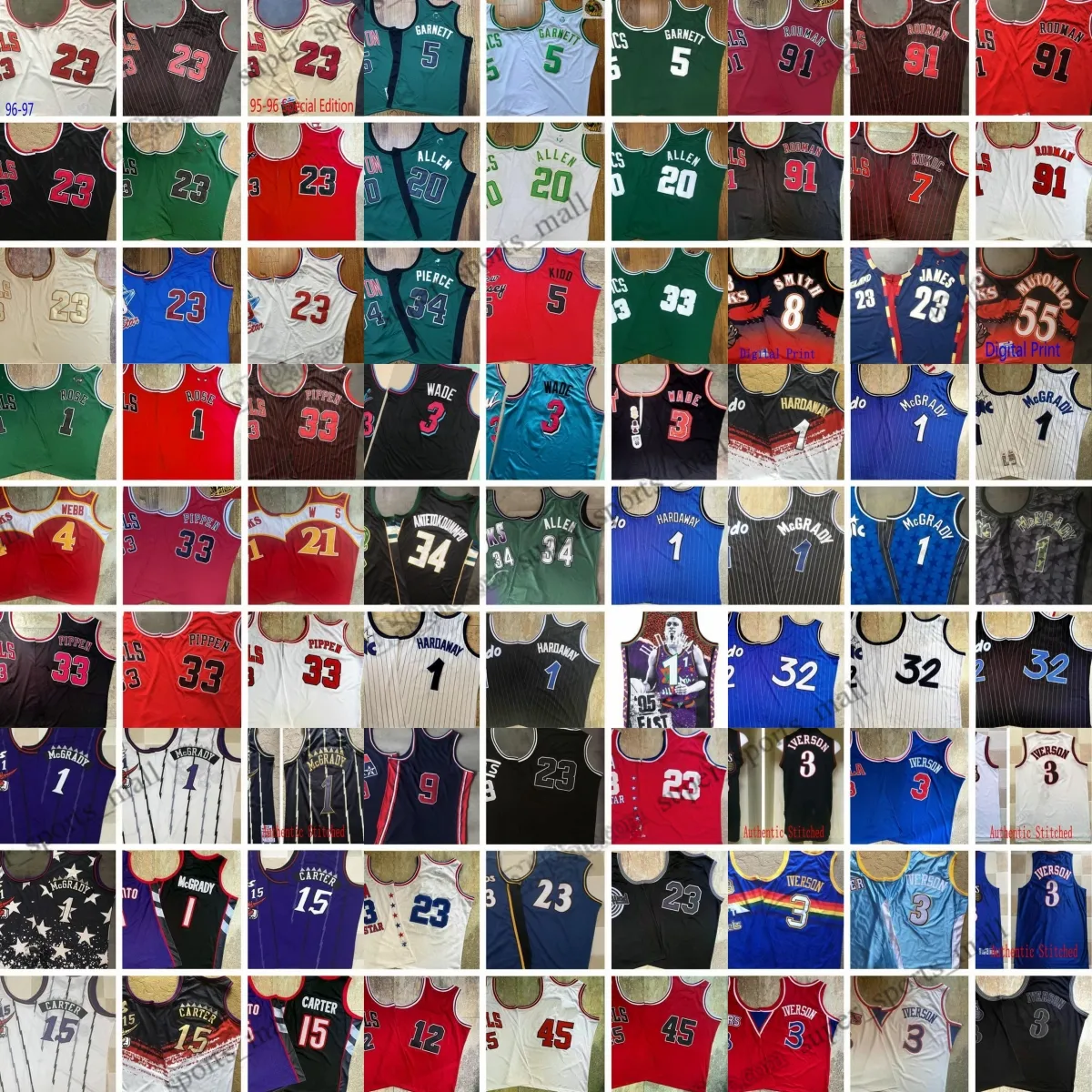 Rare Real Stitched East Basketball Jersey: Rose, Allen, Antetokounmpo ...
