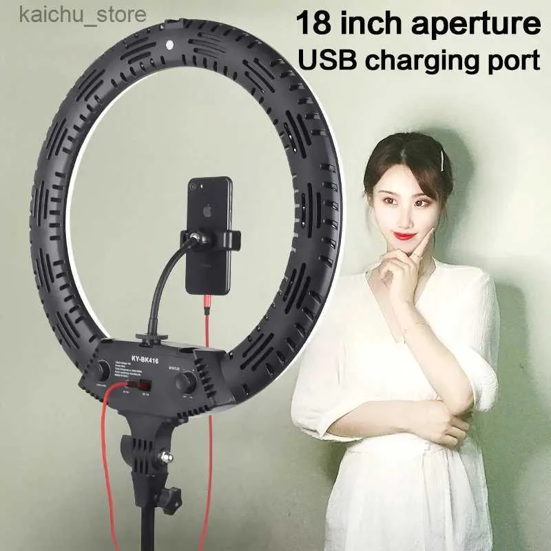 DHgate.com:416 LEDs 18 inch Ring Light: 3200-5600K Dimmable LED Ringlight for Photography, Video ...