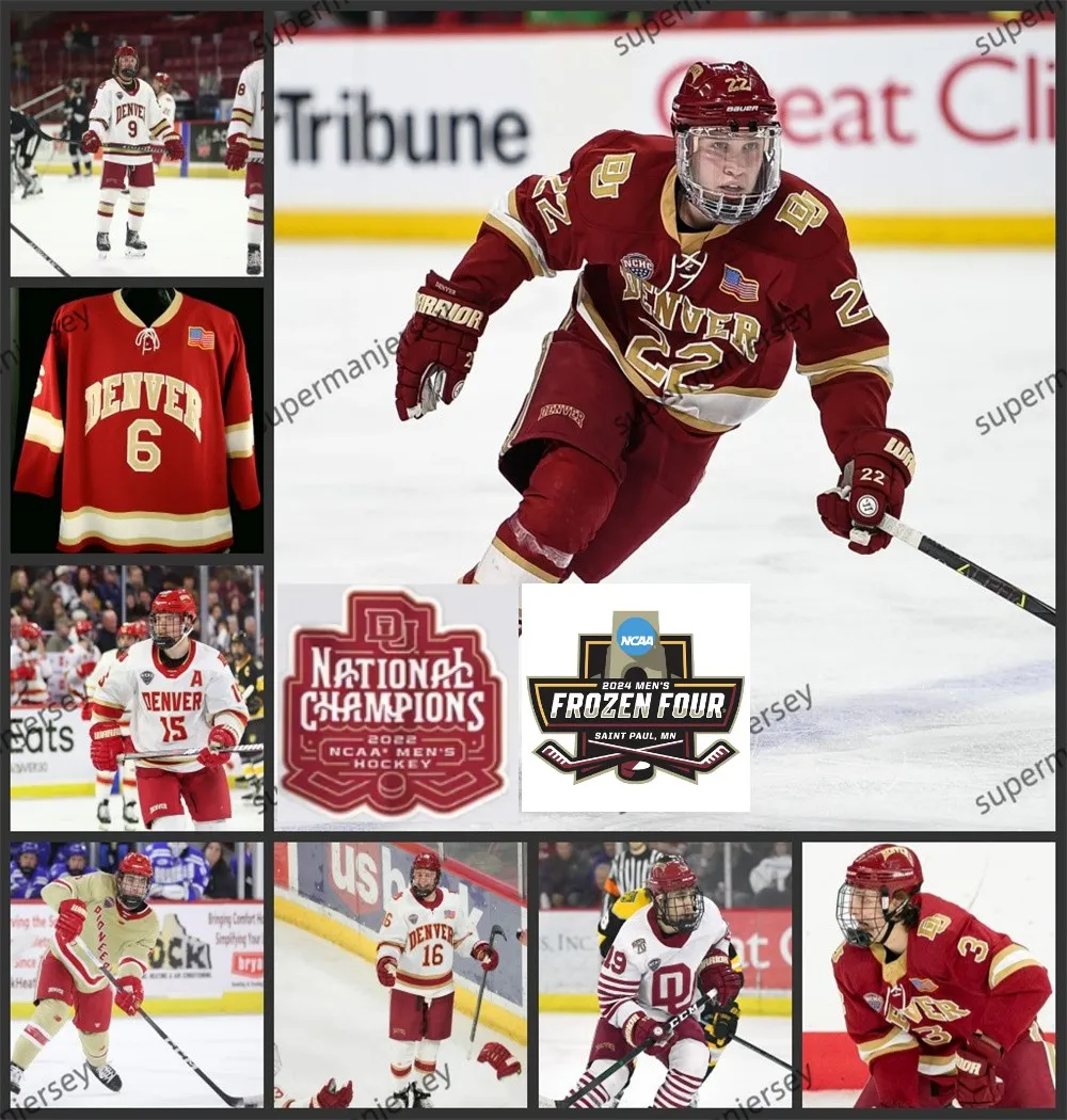 2024 Denver Pioneers Gopher Hockey Apparel Featuring Henrik Borgstrom ...
