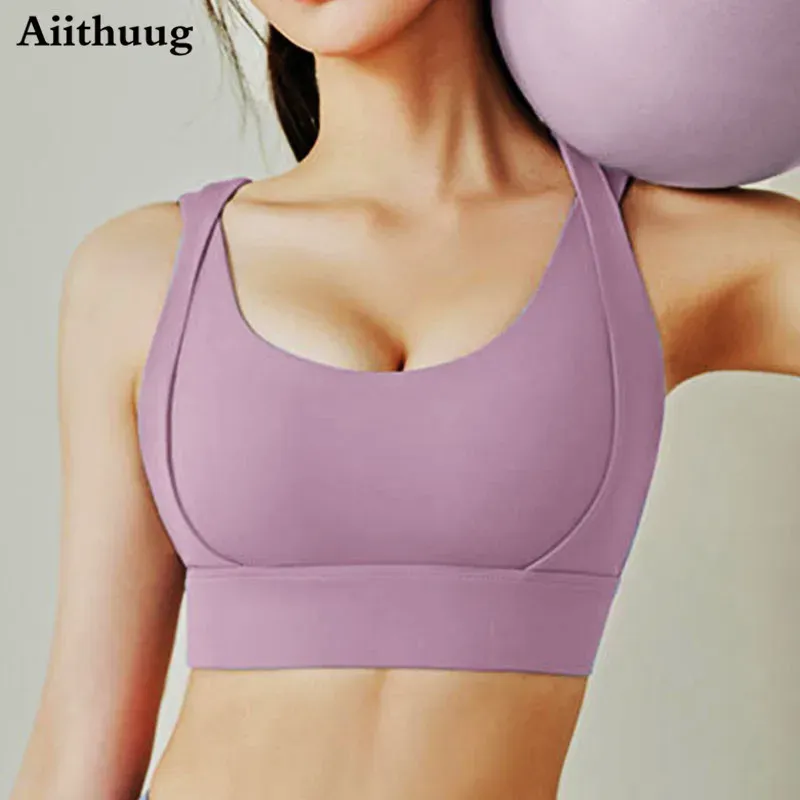 Aiithuug Push Up Athleta Sports Bra With Extra Shoulder Strap Bounce
