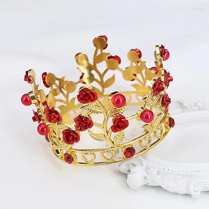 Hair Clips Luxury Flower Crown Small Tiaras for Party Girls Birthday ...