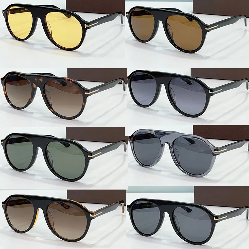 Designer Pilot Horn Sunglasses Mens Womens Aviator Frame Casual Beach ...