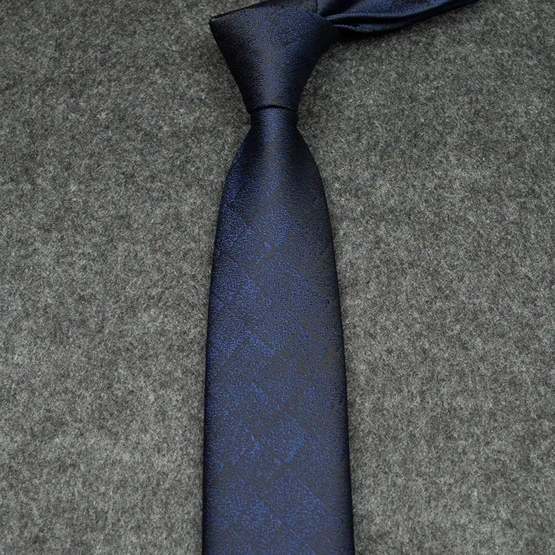 Fashion Silk Jacquard Woven Necktie for Men 57.1 in Black Polyester ...
