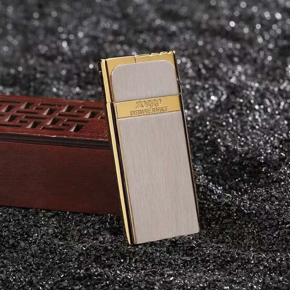 New Zorro Slim Portable Compact Butane Lighter, One Touch Ignition ...