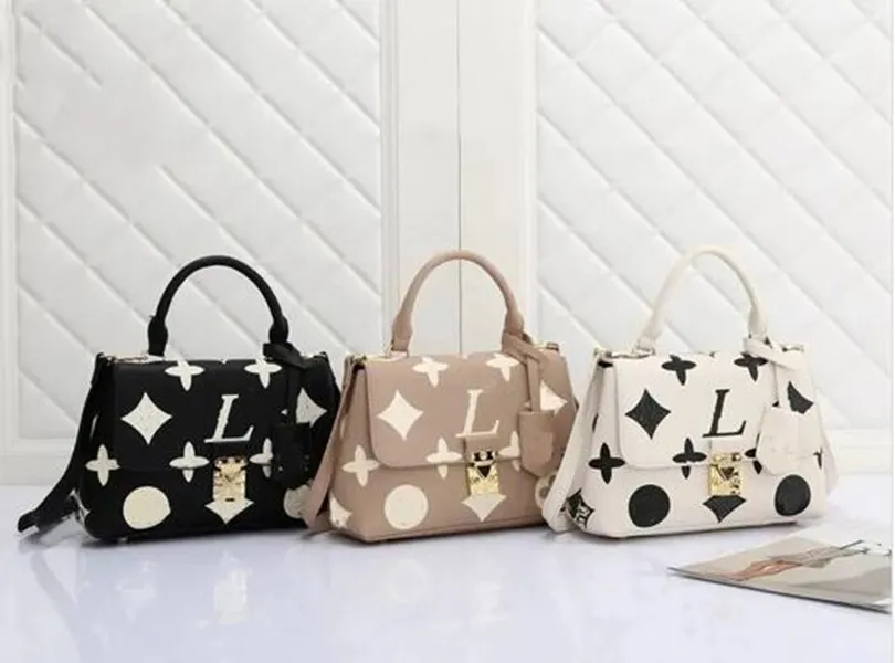 Luxury Designer Madeleine BB Collection Shoulder Bag With Embossed Logo ...