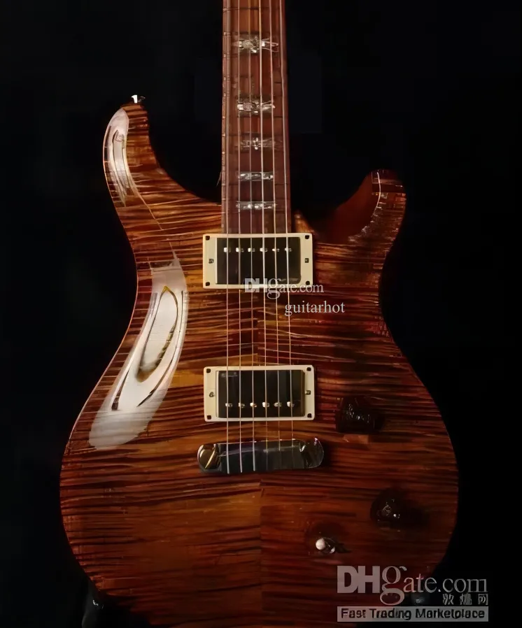 Custom Reed Smith PRS Brown Flame Maple DGT Dave Grissom Signature ...