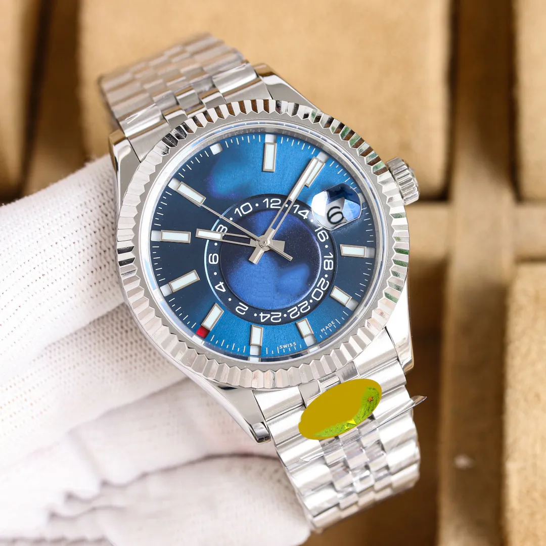 Sky Dweller 42mm Watch With 904L Stainless Steel Case, Ring Command Two ...