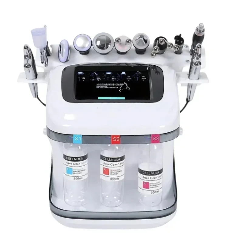 10 In 1 H2O2 Water Oxygen Bubble Jet Peel Hydra Facial Machine for Skin ...