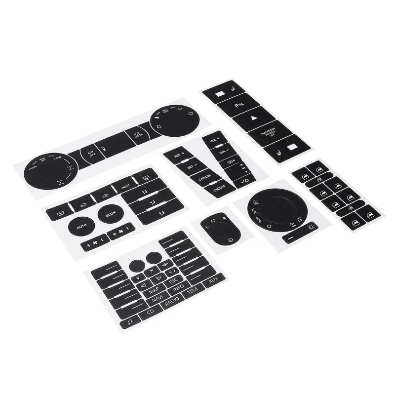 J44 Matte Black Button Rubber Keypad Repair Kit Sticker Decals For ...