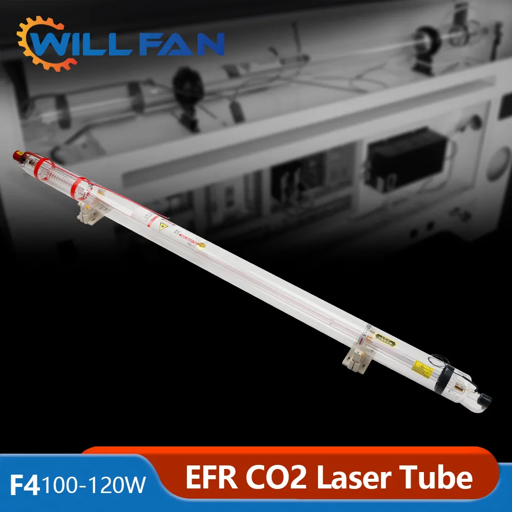 Will Fan 100W CO2 Laser Tube 1450mm Length, 80mm Diameter, EFR F4 ...