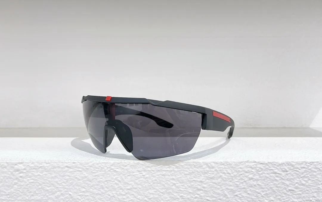 Designer Shield Sunglasses White Visor Red Stripe Mens Womens Cycling ...