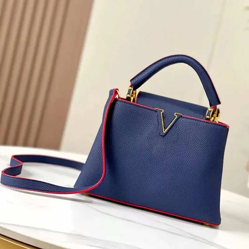 Elegant Leather Crossbody Bag For Women, Small Classic Shoulder Bag ...
