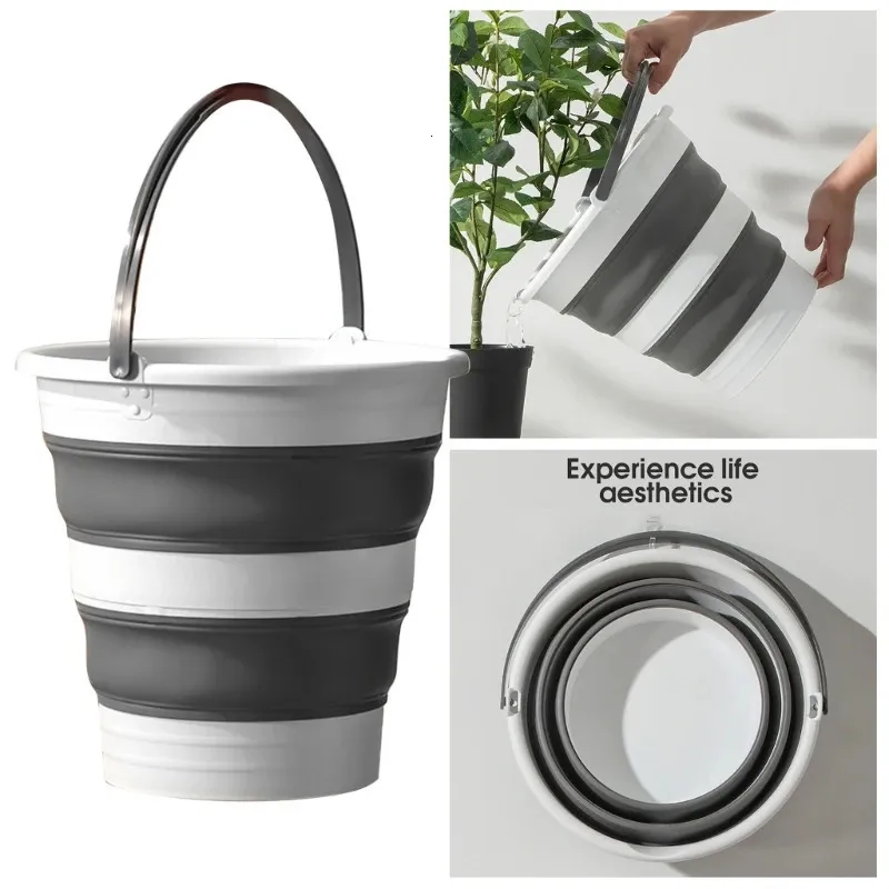 Premium Collapsible Cleaning Bucket: 10L Folding Water Bucket for Mop ...