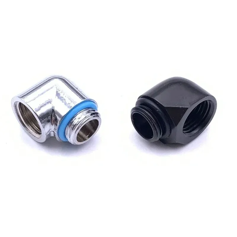 DHgate.com:Multicolor Brass F-F Connector, G1/4 Threaded 90° Double ...