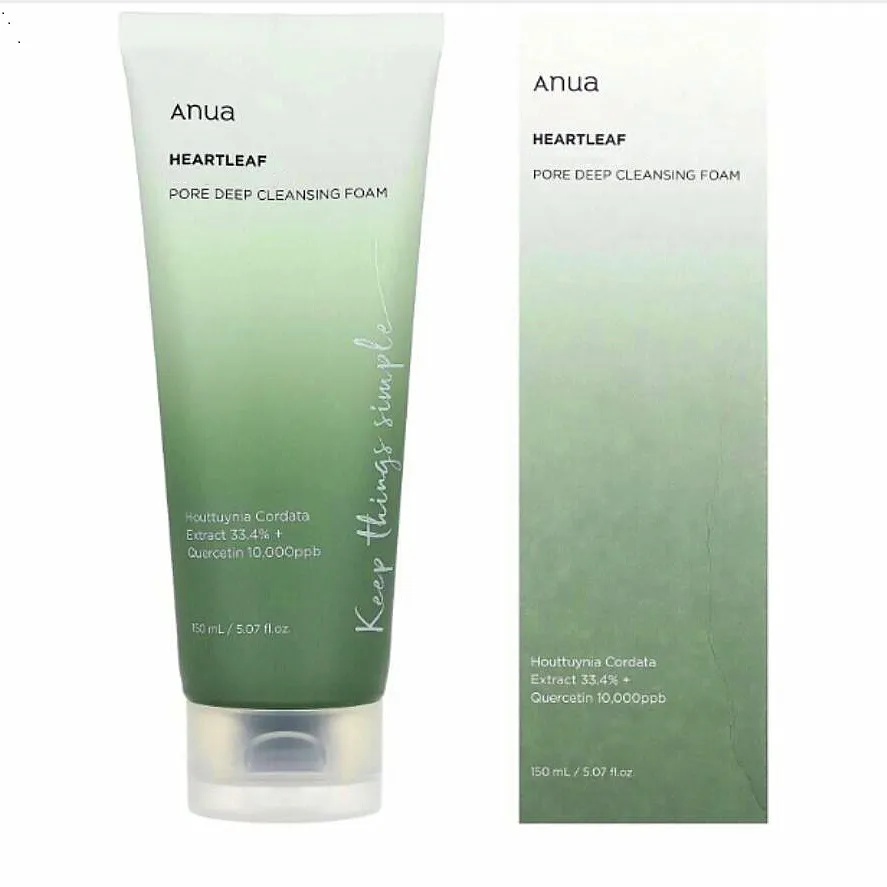 Harerleaf Pore Deep Cleansing Foam Facial Cleanser Oil Control Face ...