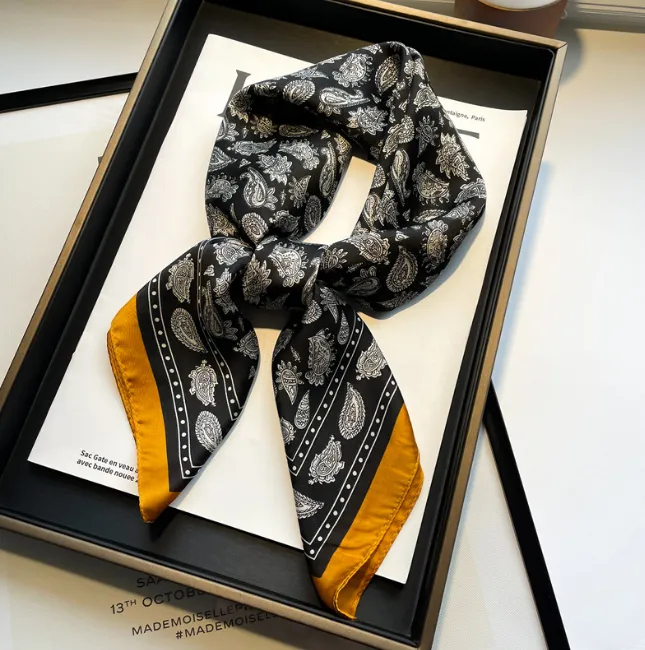 70x70cm Luxury Old Flower Letter Presbyopia Scarf... From ...