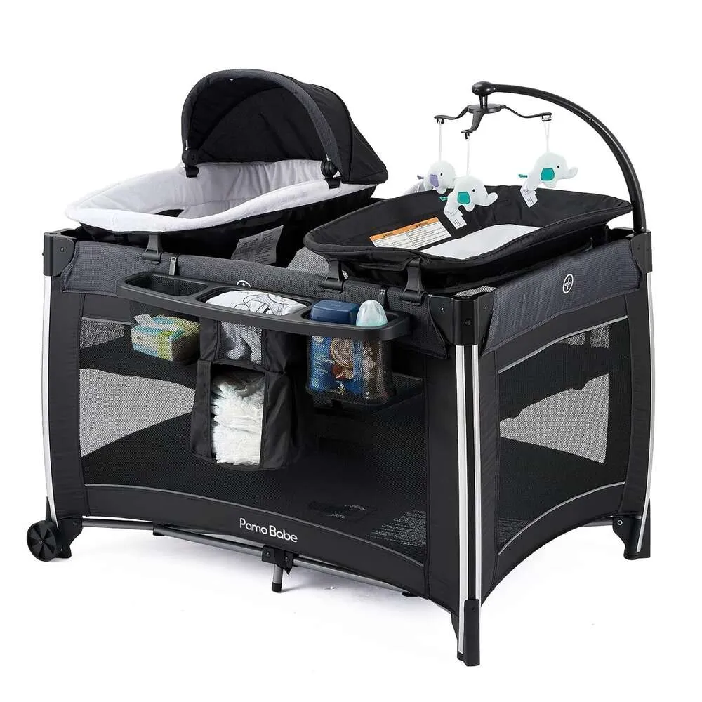 DHgate.com:Portable Baby Crib Deluxe Nursery Center - Foldable Travel ...