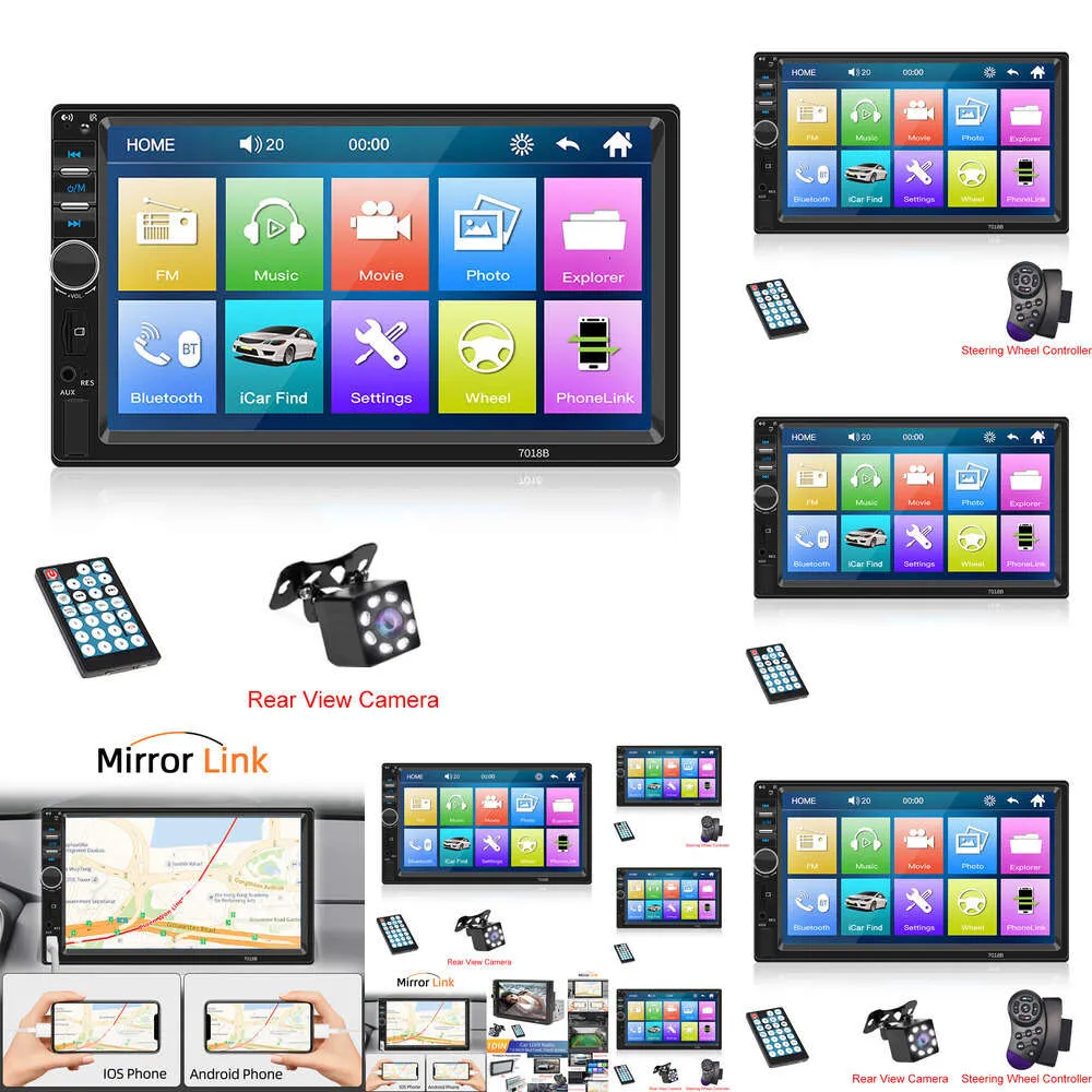 7 GPS Car Radio With Touch Screen, FM, Aux Input, Bluetooth, Midi To ...