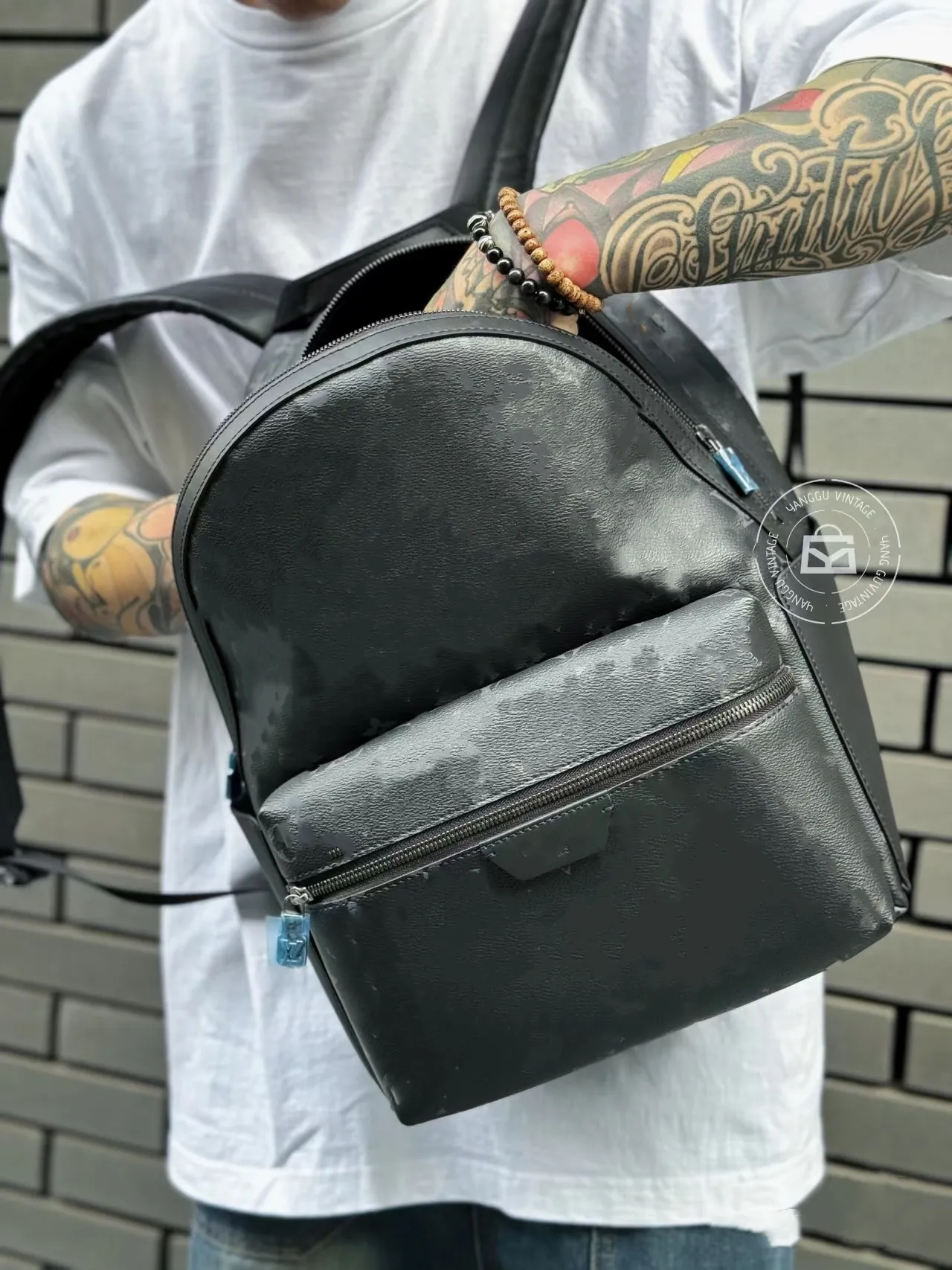 Luxury Designer Leather Men's Bookbag For Men And Women Large Size ...